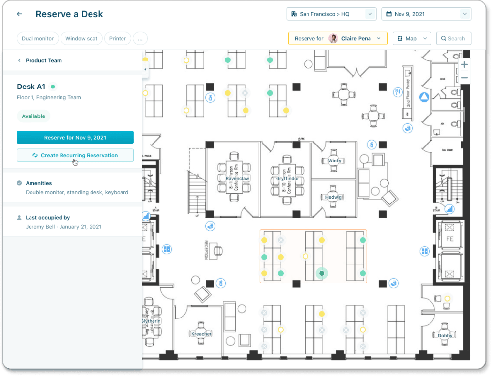 Hot Desk Booking Software | Eden